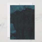 watercolor turquoise and black wedding invitations | Zazzle