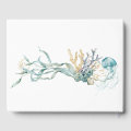 Watercolor Under the Sea Jellyfish Guest Book | Zazzle