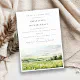 Watercolor Vineyard Landscape Rehearsal Dinner Invitation | Zazzle