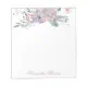 Watercolor Violet Blooms Personalized Stationery Notepad | Zazzle