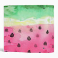 Watercolor Watermelon Binder | Zazzle