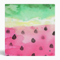 Watercolor Watermelon Binder | Zazzle