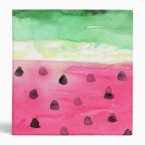 Watercolor Watermelon Binder | Zazzle