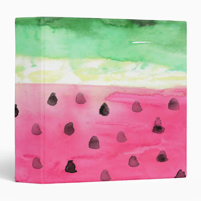 Watercolor Watermelon Binder | Zazzle