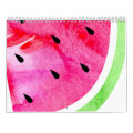 Watercolor Watermelon Calendar | Zazzle