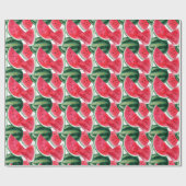 Watercolor watermelon wrapping paper | Zazzle