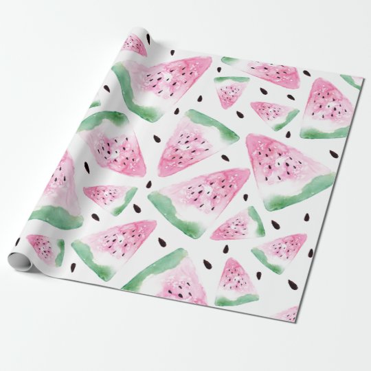 Watercolor Watermelon Wrapping Paper | Zazzle.com