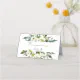Watercolor White Floral Frame Wedding Table Number Place Card | Zazzle