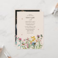 Watercolor Wildflower Garden Couple Photo Wedding Invitation | Zazzle