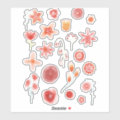 Watercolor Wildflower Sticker | Zazzle