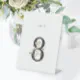 Watercolor Wildflower Wedding Table Number 8 Pedestal Sign | Zazzle