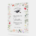 Watercolor Wildflowers Graduation Welcome Sign | Zazzle