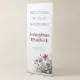 Watercolor Wildflowers Wedding Welcome Retractable Banner | Zazzle