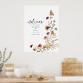 Watercolor Wildflowers Welcome Poster | Zazzle