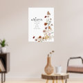Watercolor Wildflowers Welcome Poster | Zazzle
