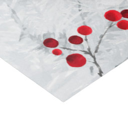 Watercolor Winter Cardinal Decoupage Tissue Paper | Zazzle