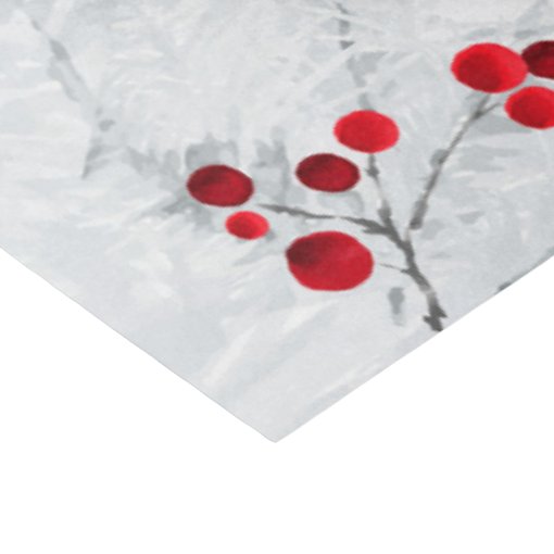 Watercolor Winter Cardinal Decoupage Tissue Paper | Zazzle