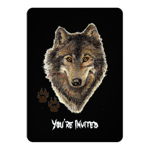 Wolf Invitations | Zazzle