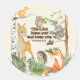 Watercolor Woodland Animals Blessings Scripture Classic Round Sticker ...