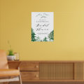 Watercolor Woodland Bridal Shower Welcome Poster | Zazzle