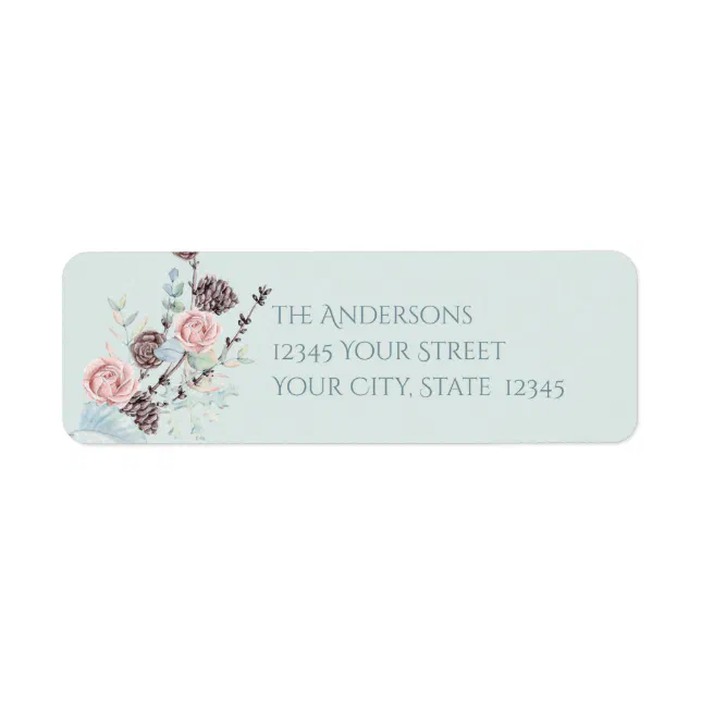 Watercolor Woodland Deer Label | Zazzle