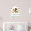 Watercolor Woodland Forest Animals Greenery Poster | Zazzle