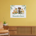 Watercolor Woodland Forest Animals Poster | Zazzle