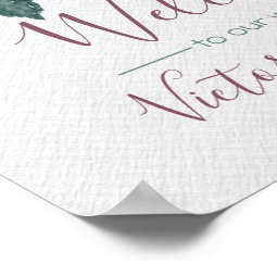 Watercolor Woodland Wedding Welcome Sign | Zazzle