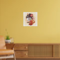 Watercolor Year of the Rabbit, geisha Poster | Zazzle