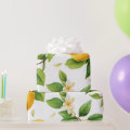 Watercolor Yellow Lemon Pattern Wrapping Paper | Zazzle