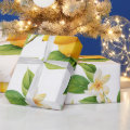 Watercolor Yellow Lemon Pattern Wrapping Paper | Zazzle