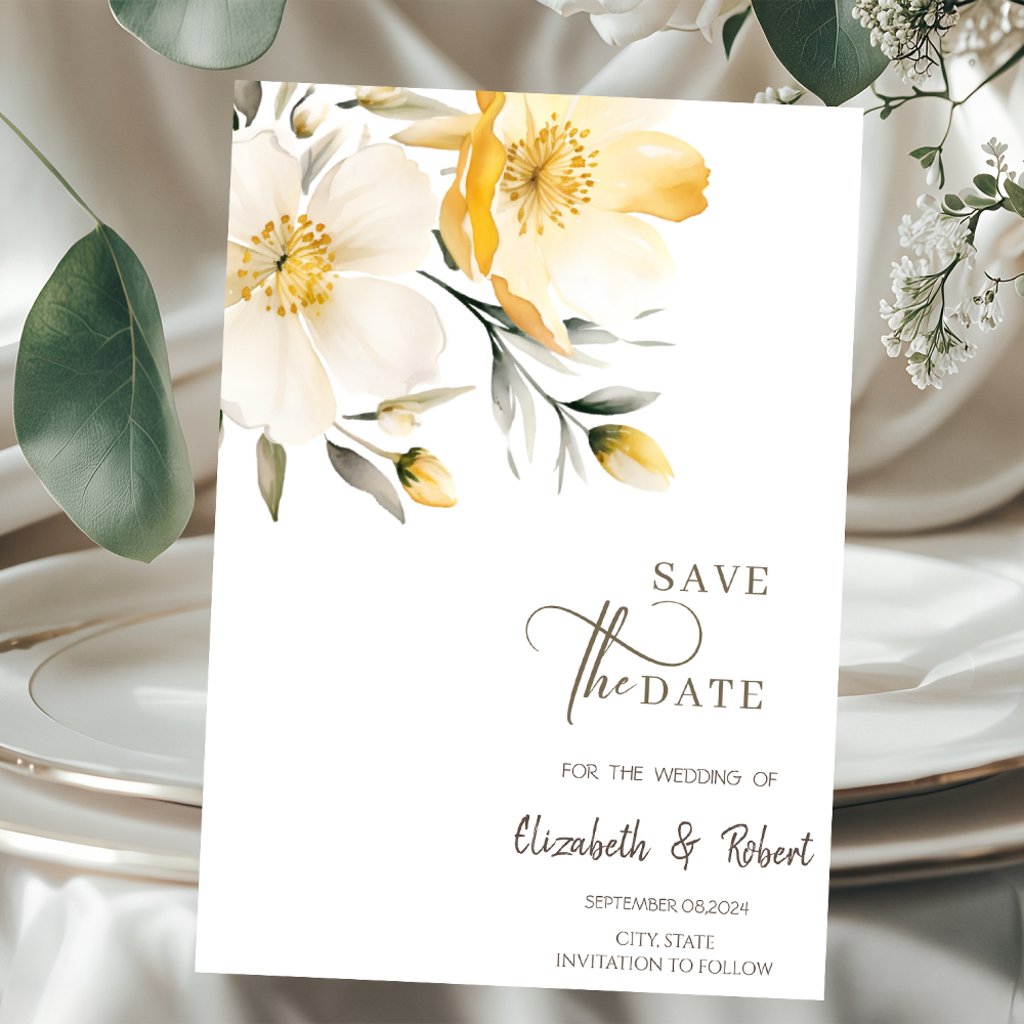 Wedding Save The Date Announcement Cards Personalized