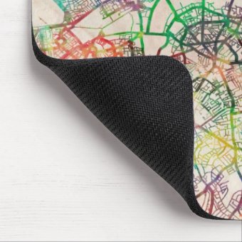 Watercolour Map of London Mouse Pad | Zazzle