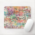 Watercolour Map of London Mouse Pad | Zazzle