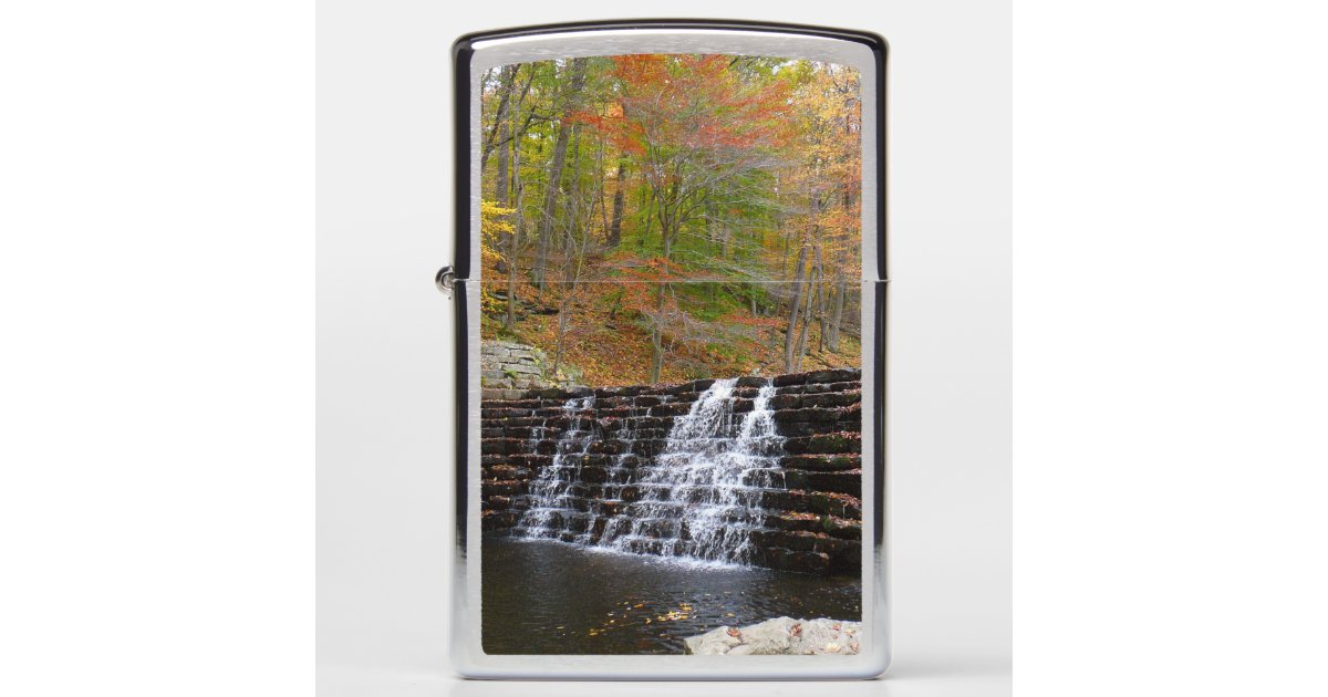 Waterfall at Laurel Hill State Park I Zippo Lighter | Zazzle