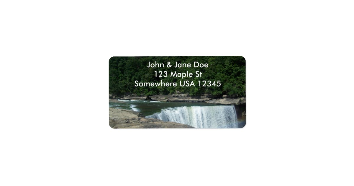 Waterfall Label | Zazzle