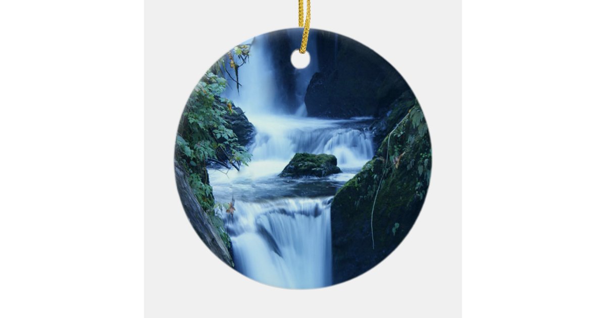Waterfall ornament | Zazzle