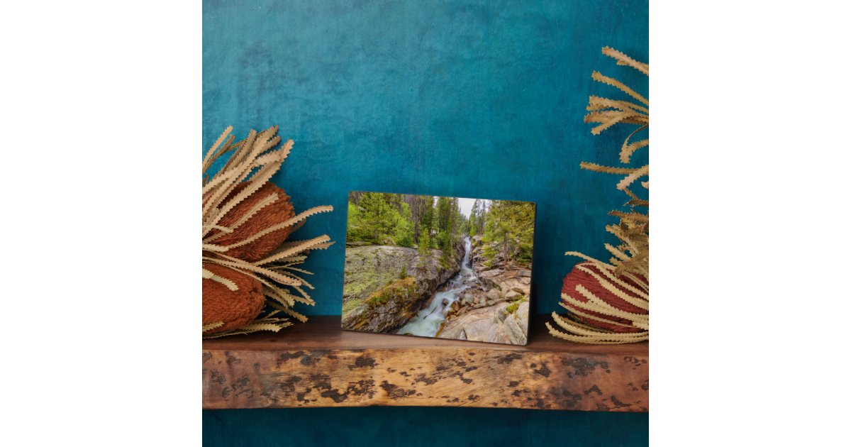 Waterfall & River Cascade Plaque | Zazzle