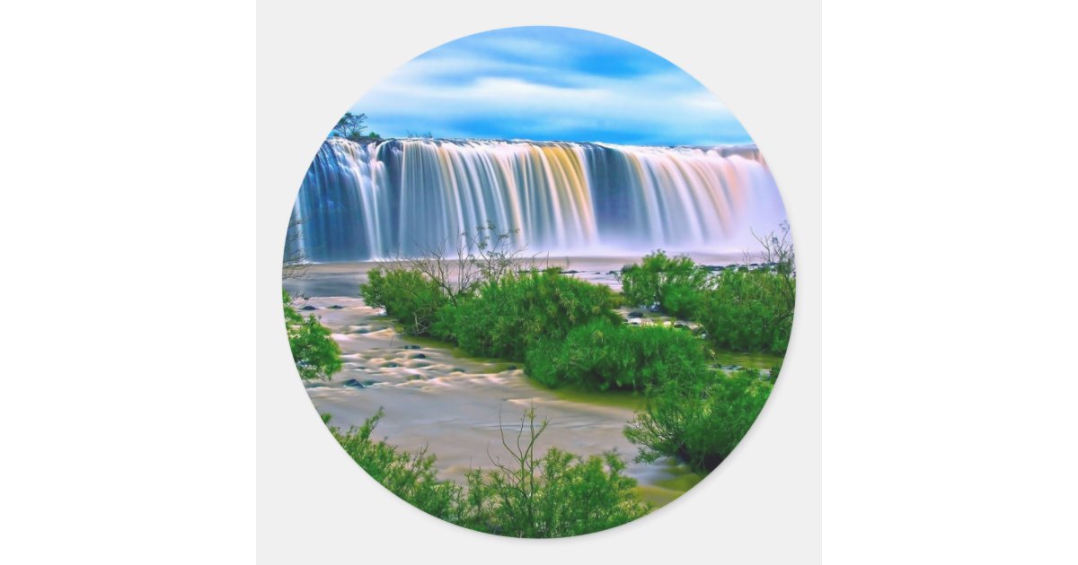 WaterFall Sticker | Zazzle
