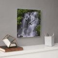 Waterfall wall clock | Zazzle