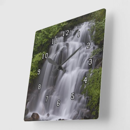 Waterfall wall clock | Zazzle