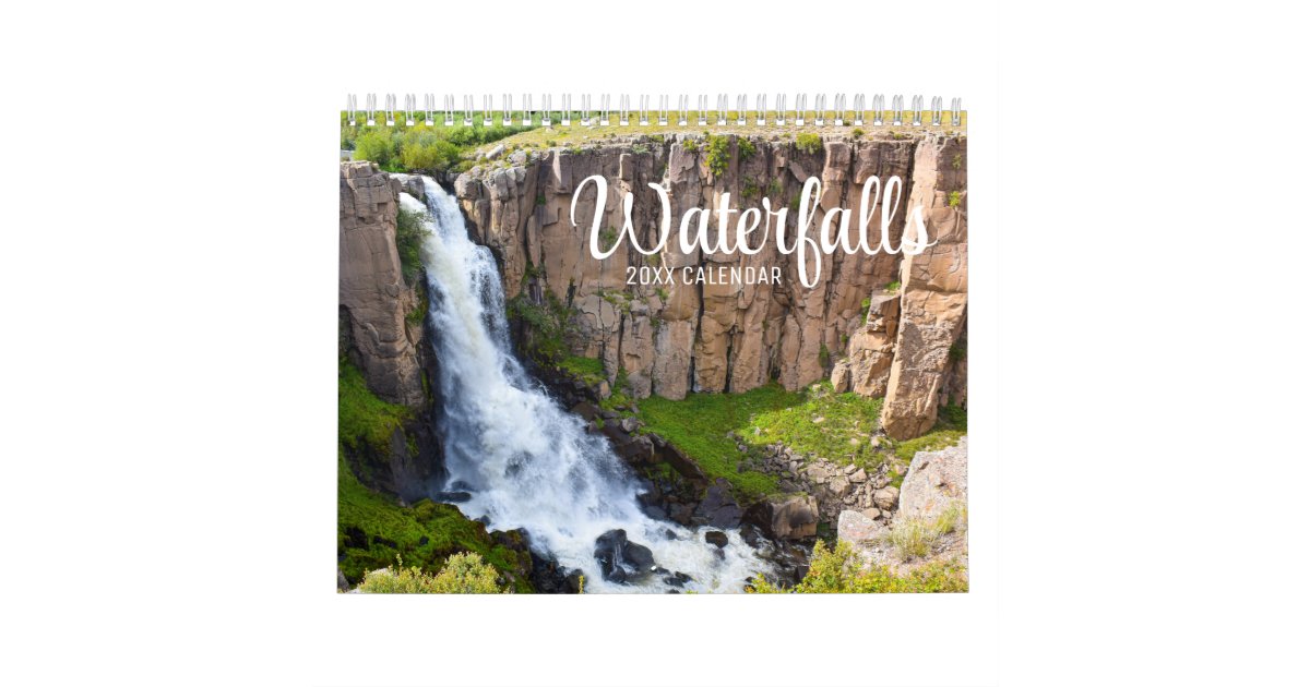 Waterfalls Calendar | Zazzle