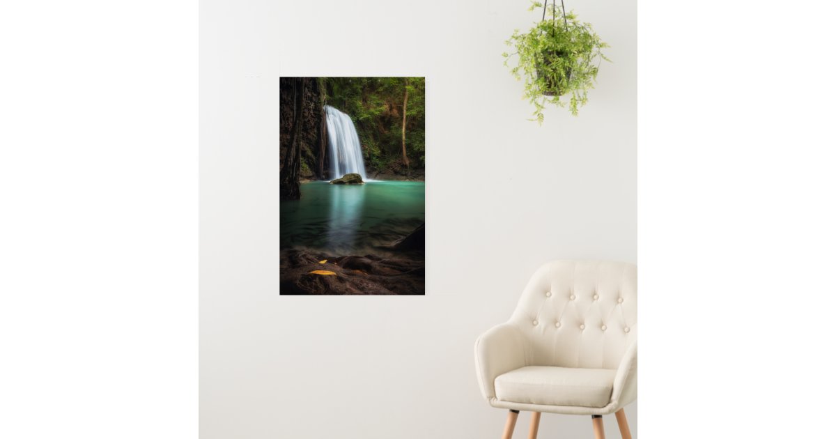 Waterfalls | Erawan Waterfall, Thailand Foam Board | Zazzle