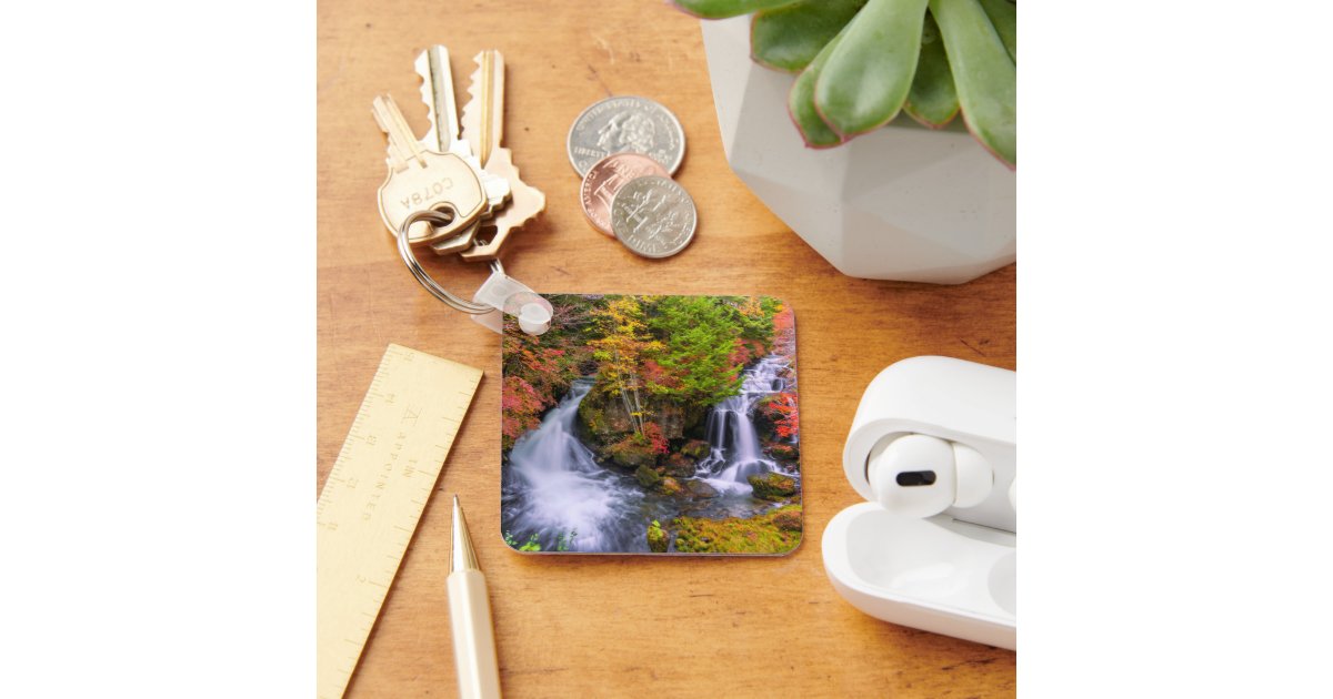 Waterfalls | Faucet Waterfalls Nikko Japan Fall Keychain | Zazzle