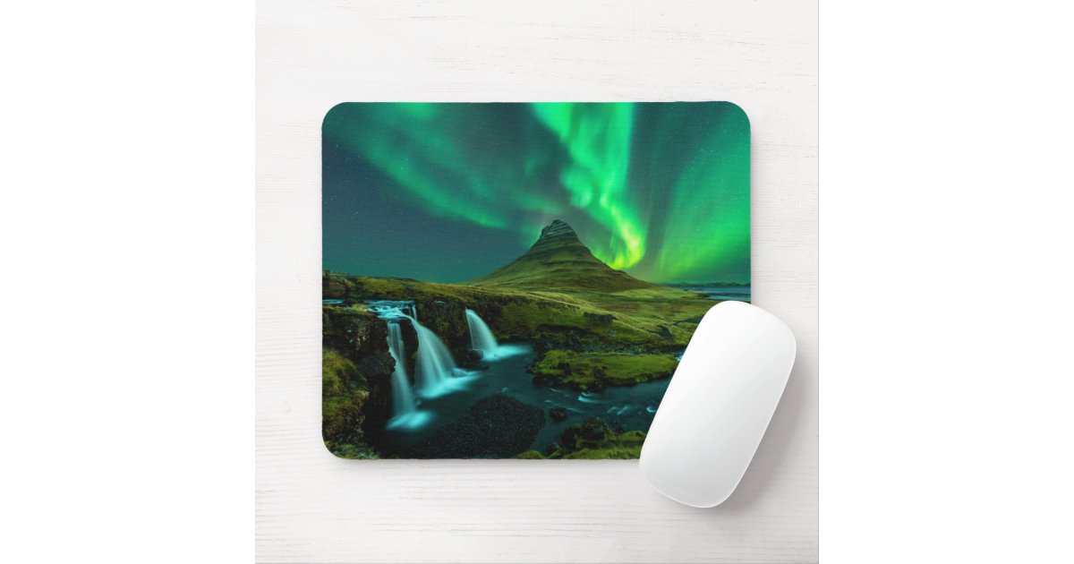 Waterfalls | Kirkjufellfoss Waterfall, Iceland Mouse Pad | Zazzle