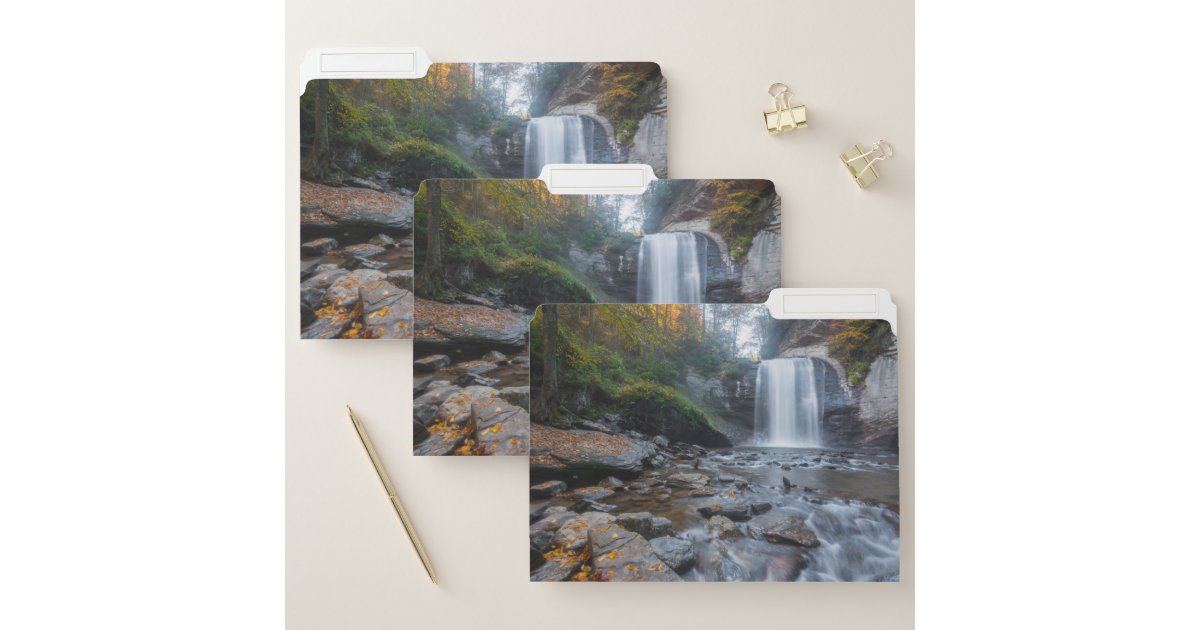 Waterfalls | Looking Glass Waterfalls File Folder | Zazzle
