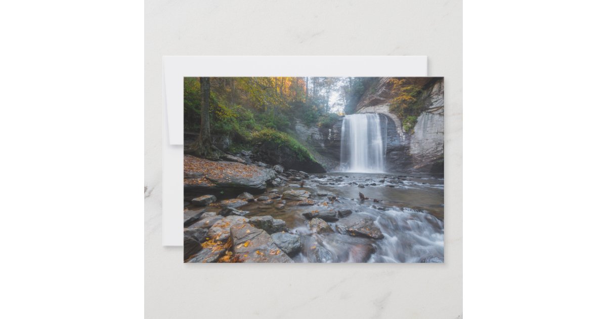 Waterfalls | Looking Glass Waterfalls Thank You Card | Zazzle
