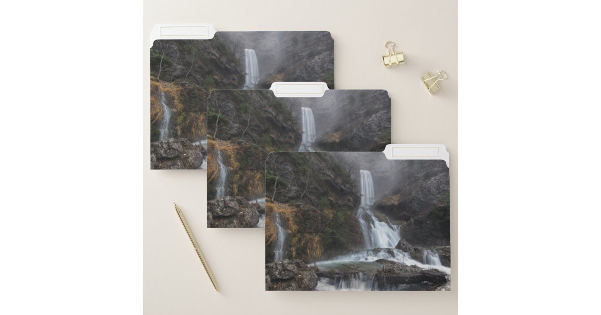 Waterfalls | Los Chorros Waterfall File Folder | Zazzle