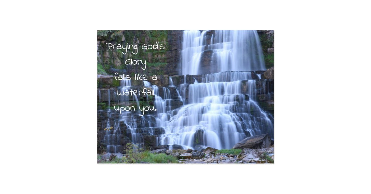 Waterfalls Prayer Postcard | Zazzle.com