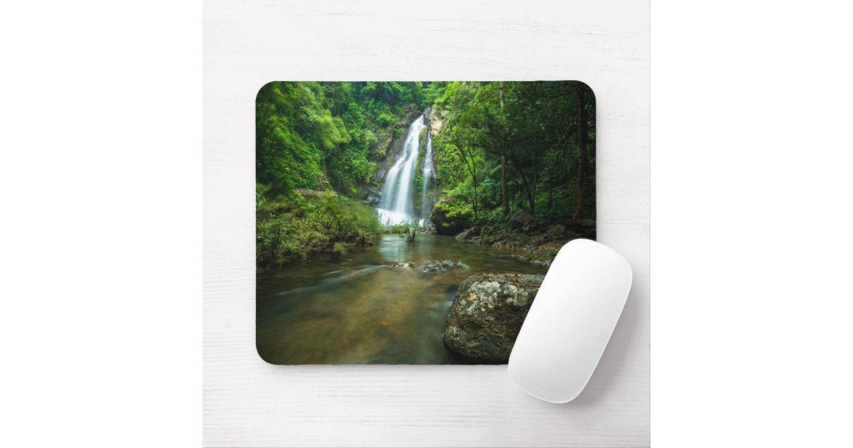 Waterfalls | Tamnung Waterfall, Phuket Thailand Mouse Pad | Zazzle